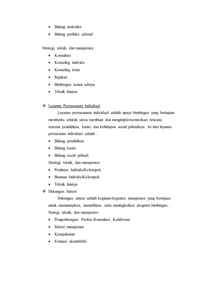 Perkembangan bk, bk komprehensif, pola 17+ | DOCX