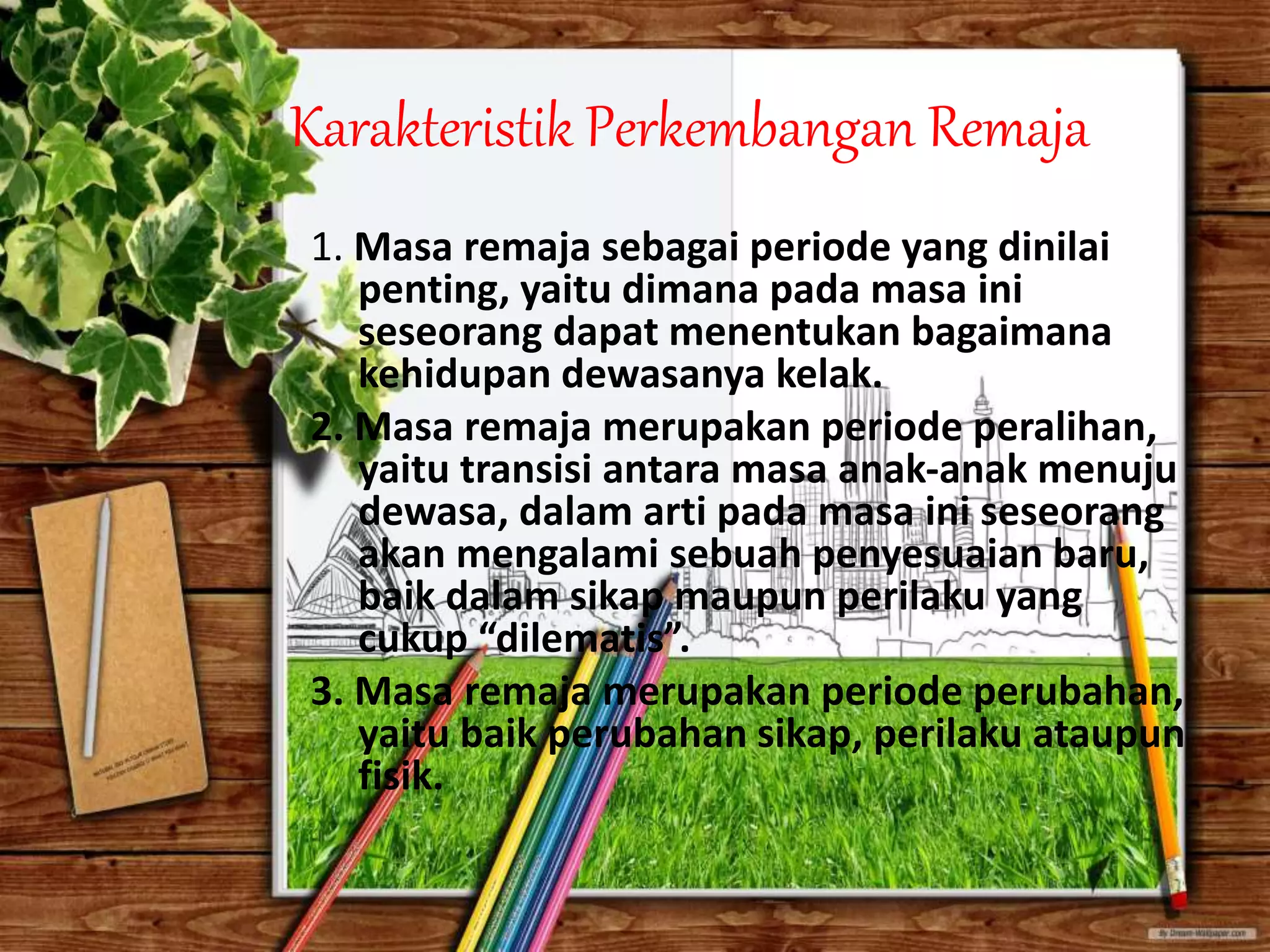 Perkembangan dan kematangan karir remaja | PPTX