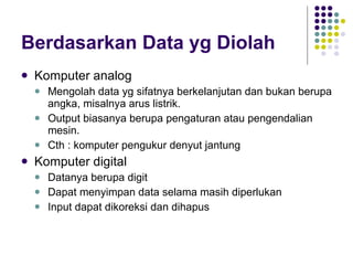 Perkembangan dan klasifikasi komputer | PPT