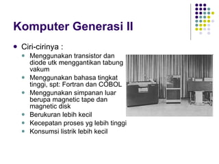 Perkembangan dan klasifikasi komputer | PPT