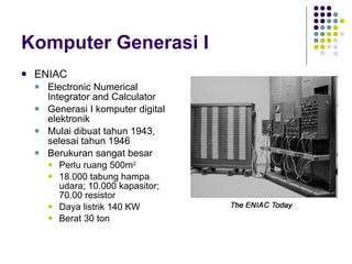 Perkembangan dan klasifikasi komputer | PPT