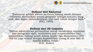 Perkembangan dan Peran Penting 3D Kadaster di Lingkungan Kementerian ...