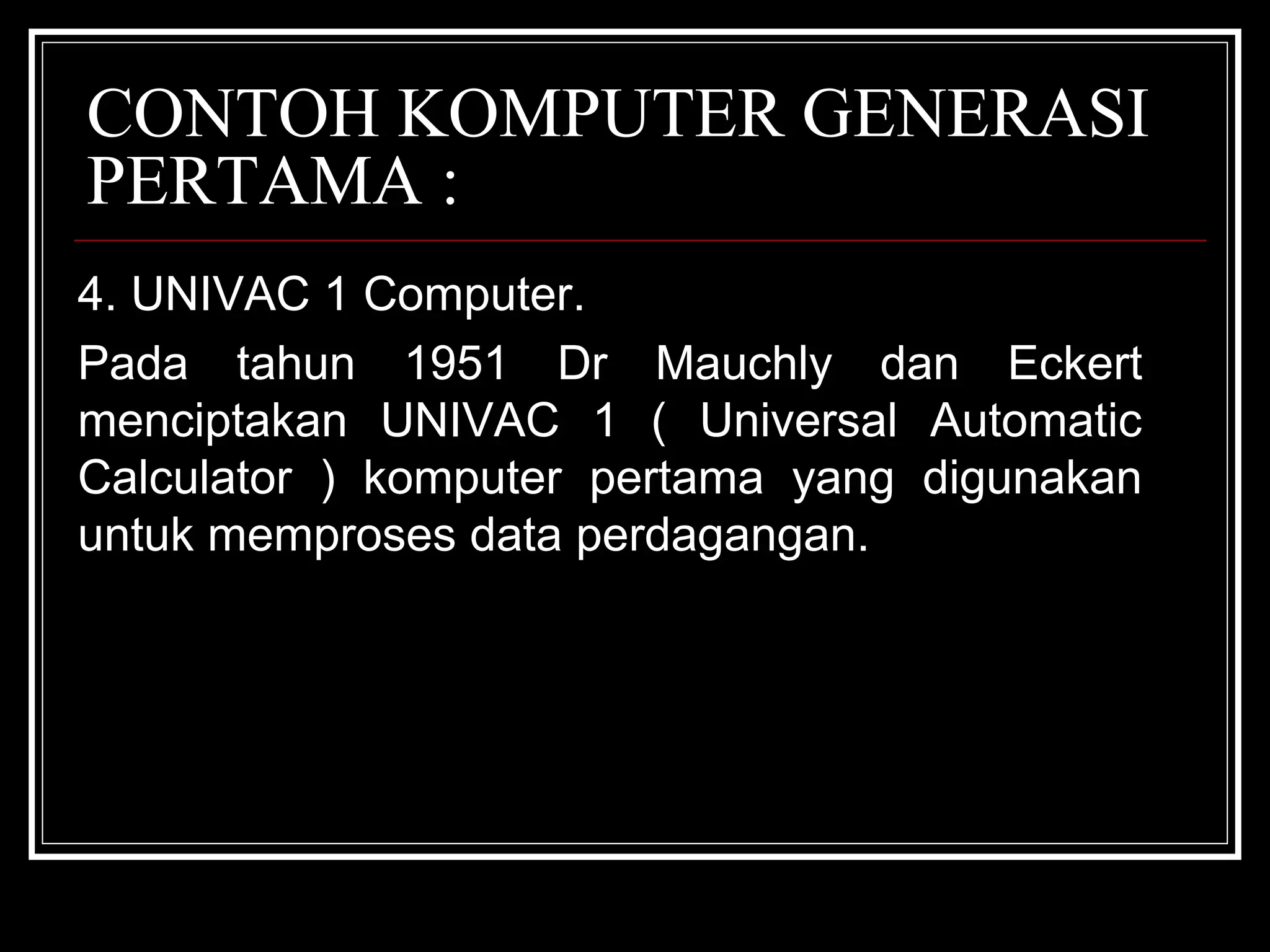 Perkembangan dunia komputer | PPT