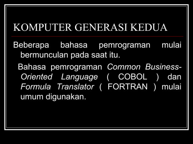 Perkembangan dunia komputer | PPT