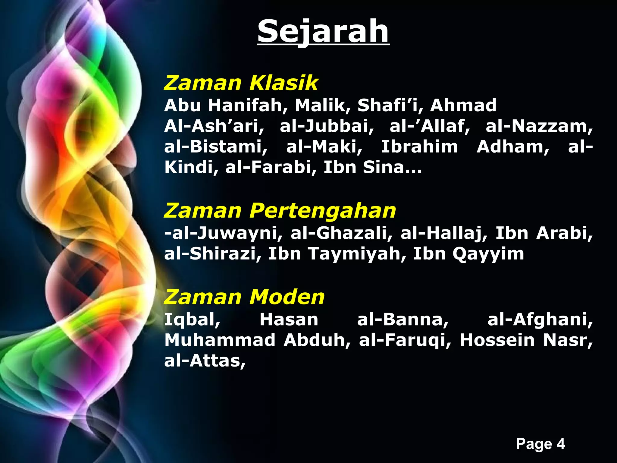 Perkembangan, faktor dan aliran pemikiran islam semasa | PPT