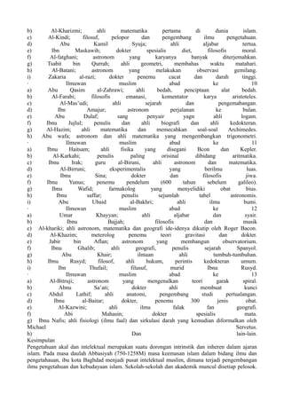 Perkembangan ilmu pengetahuan di dunia islam222 | PDF
