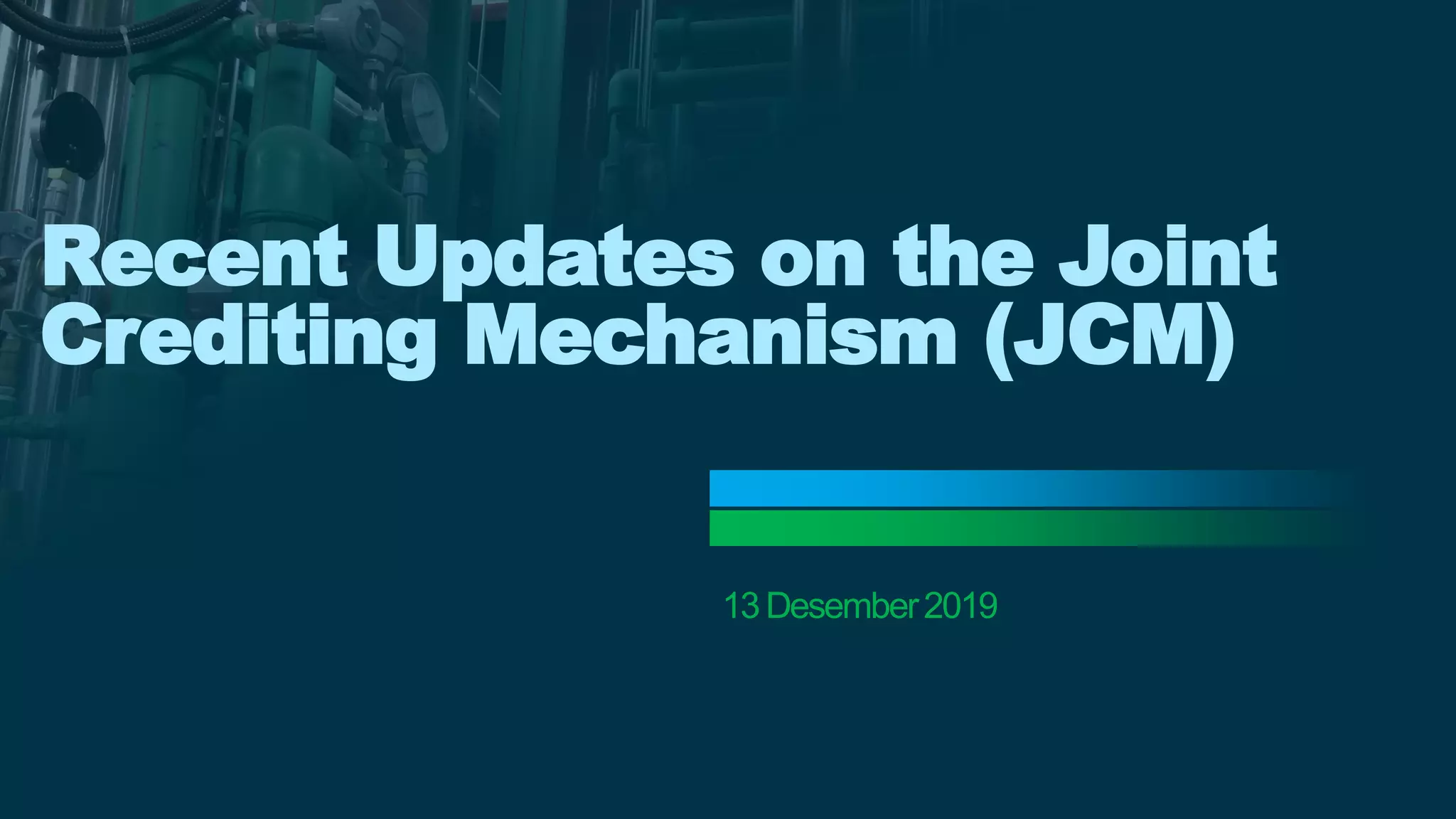 Perkembangan Implementasi Joint Crediting Mechanism (JCM) di Indonesia ...