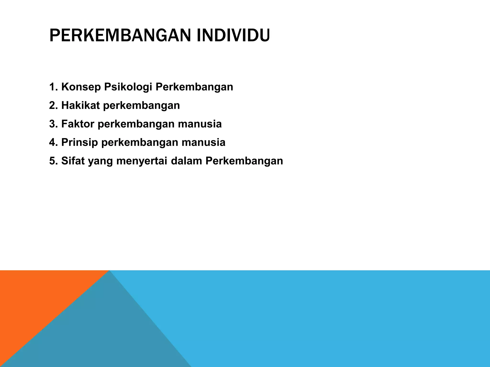 Perkembangan individu | PPTX