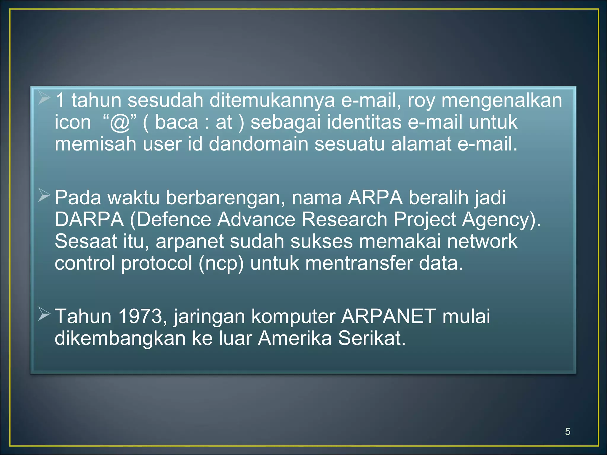 Perkembangan internet dari awal hingga sekarang_tepiapriani_2ia21 ...