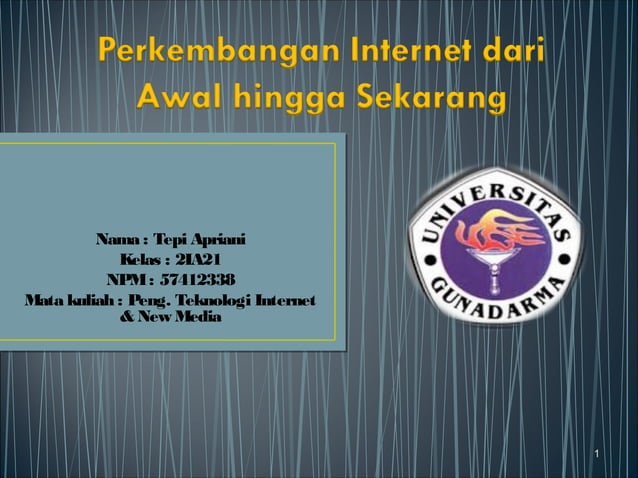 Perkembangan internet dari awal hingga sekarang_tepiapriani_2ia21 ...