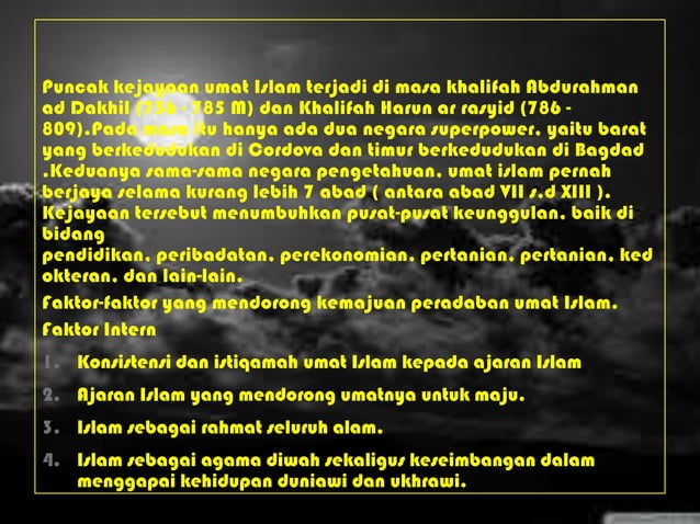 Perkembangan islam abad pertengahan | PPTX