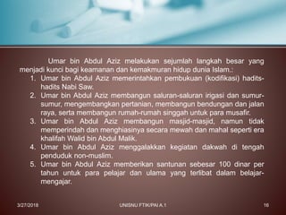 Perkembangan islam dan kemajuan yang dicapai masa bani umaiyah | PPTX