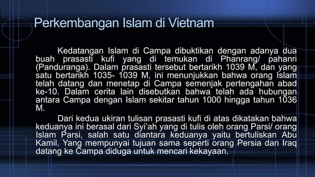 Perkembangan Islam di Asia Tenggara | PPTX