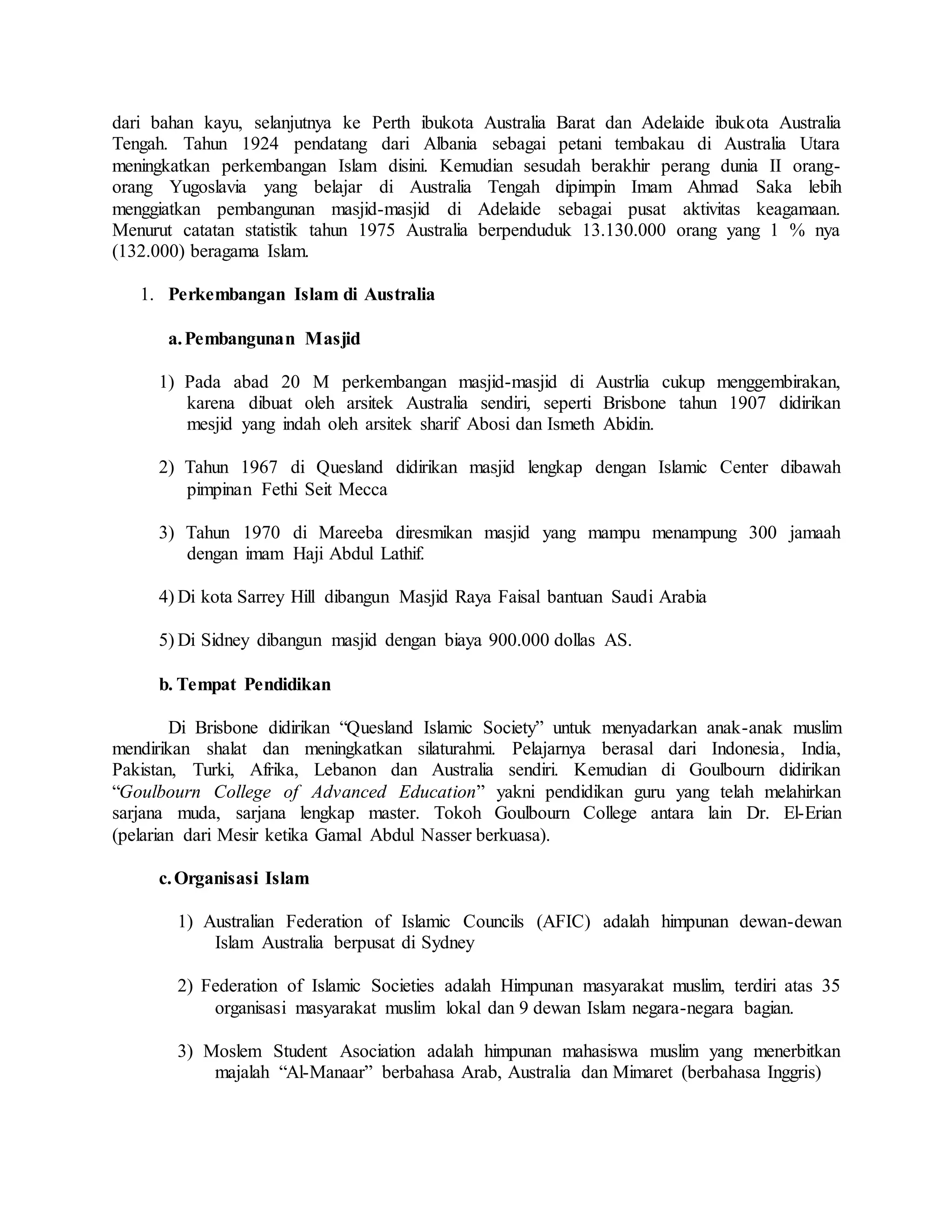 Perkembangan islam di dunia | PDF