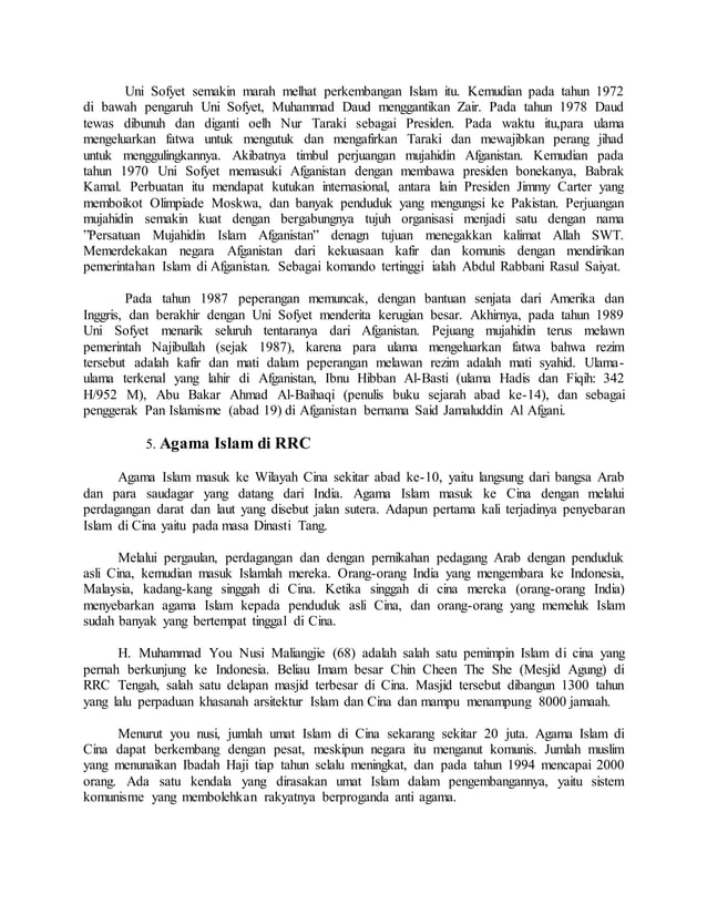 Perkembangan islam di dunia | PDF