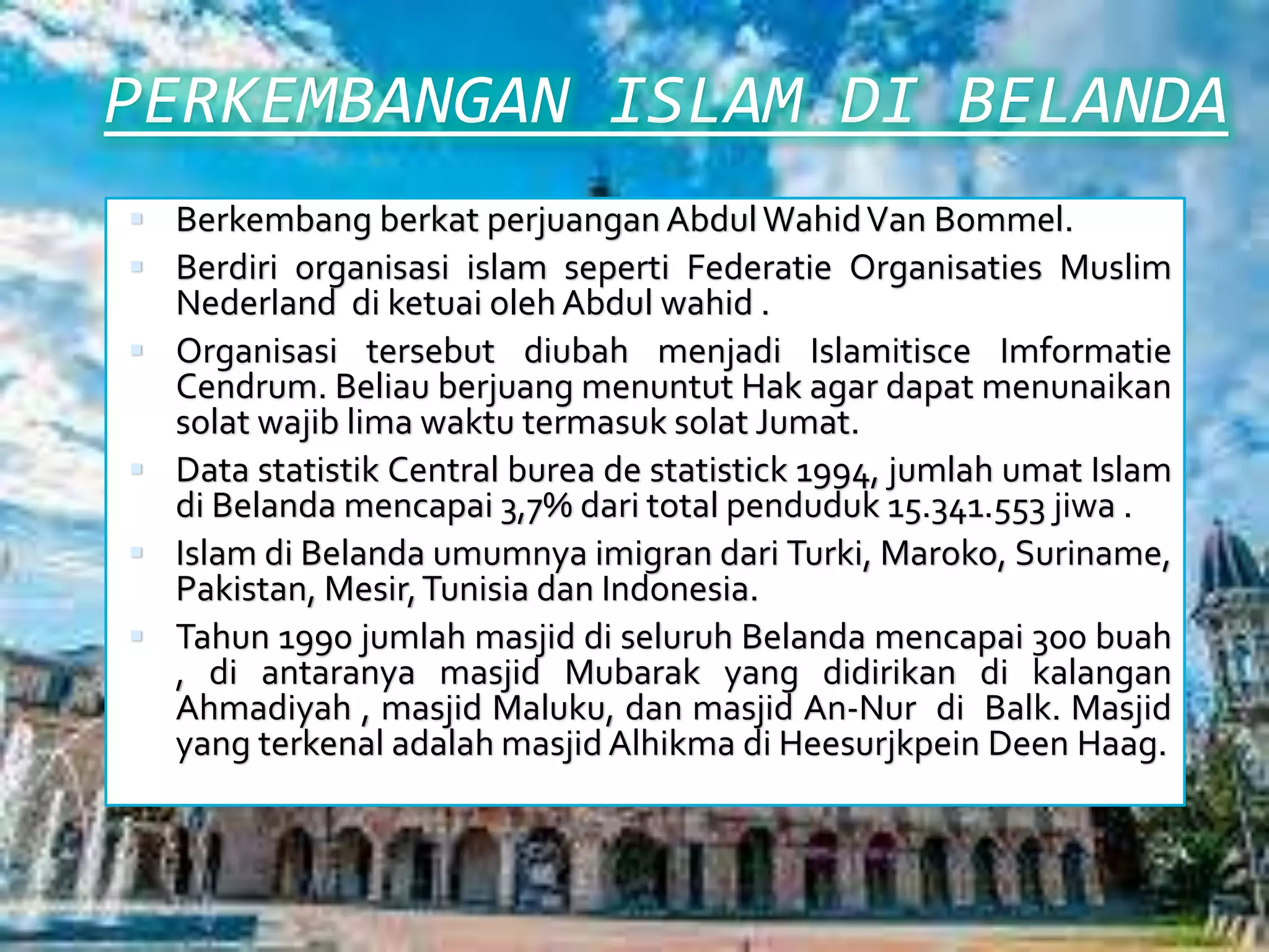 SKI - Perkembangan Islam di Eropa | PPTX