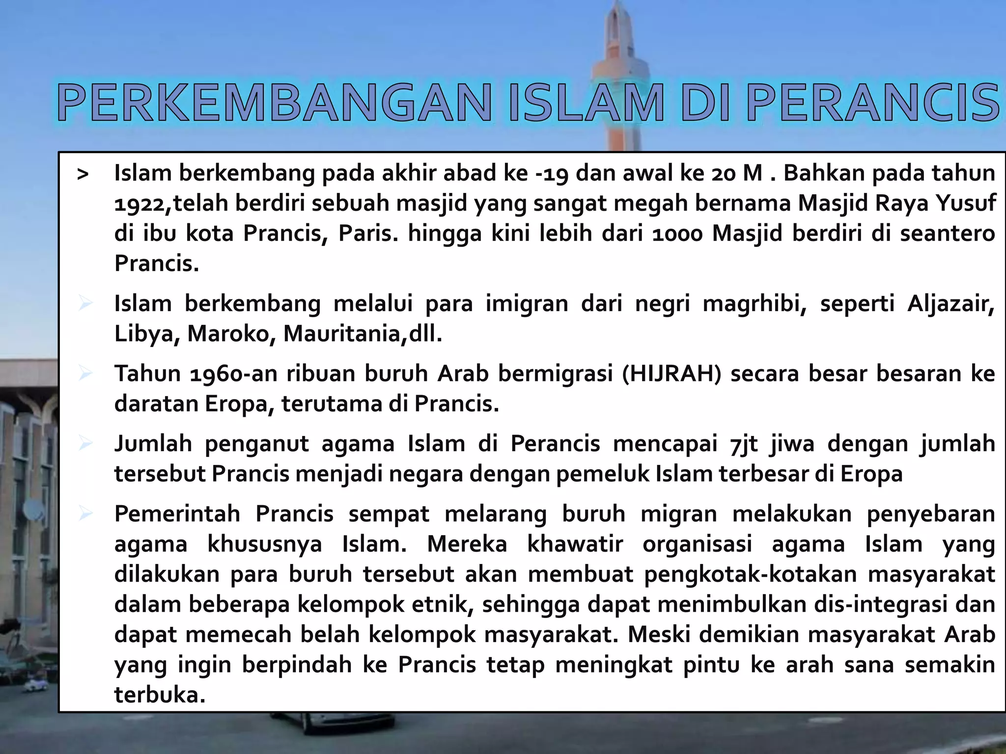 SKI - Perkembangan Islam di Eropa | PPTX