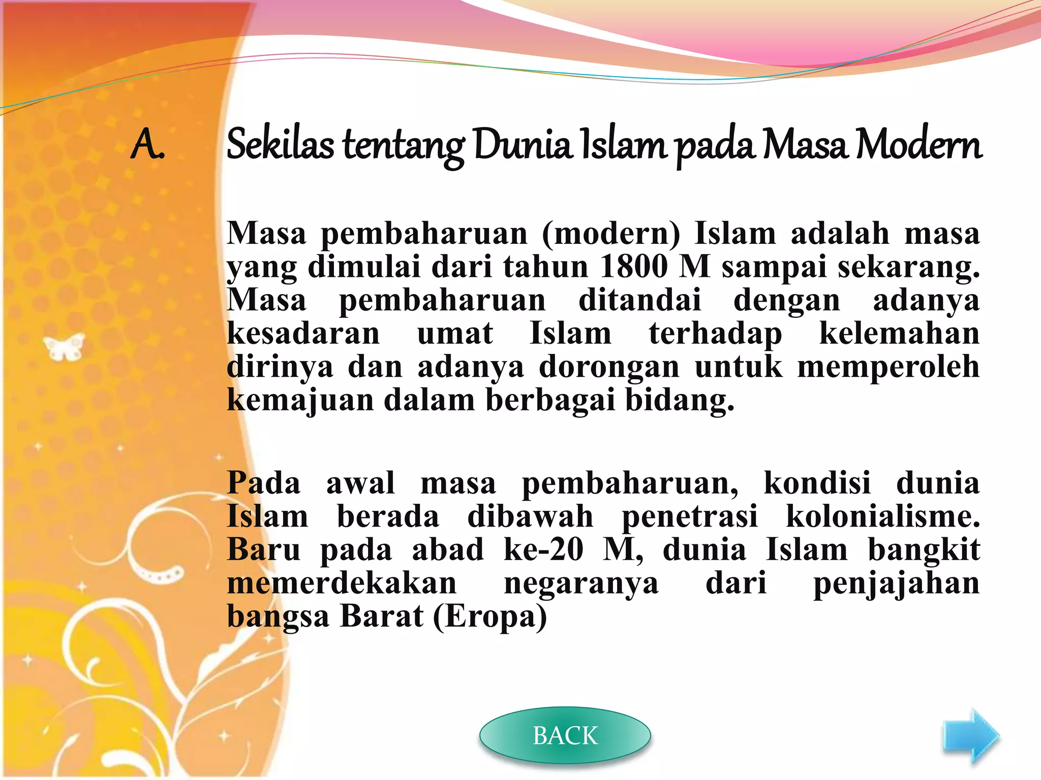 Perkembangan islam masa modern | PPT
