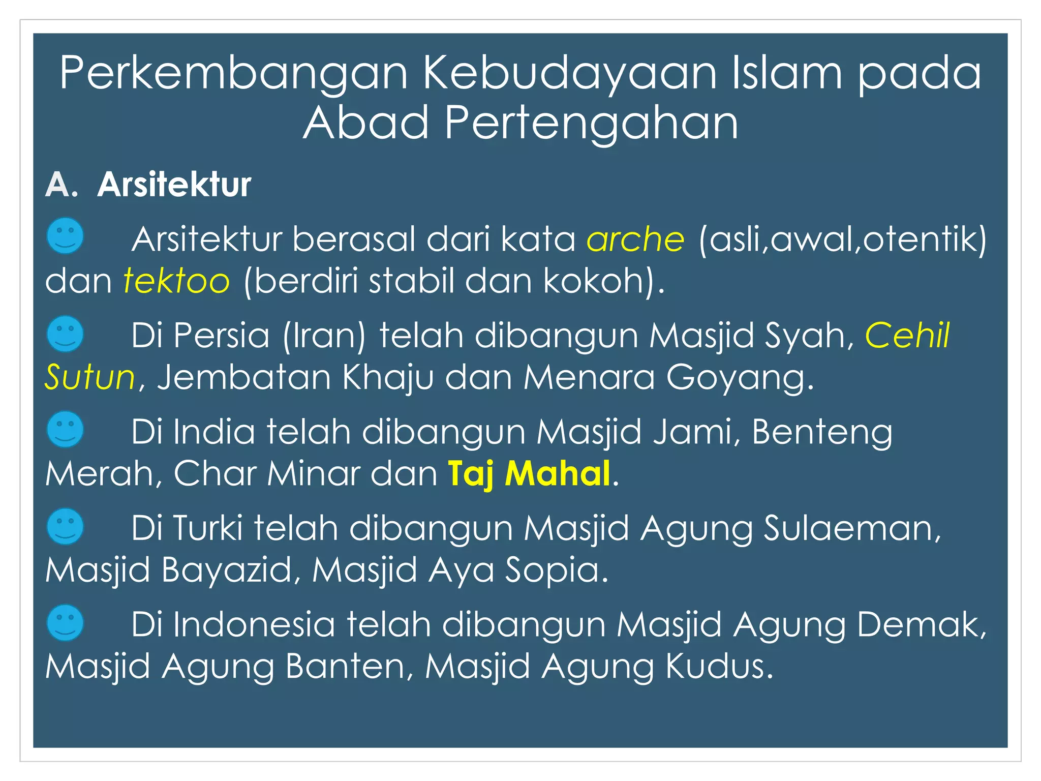 Perkembangan Islam pada Abad Pertengahan | PPTX
