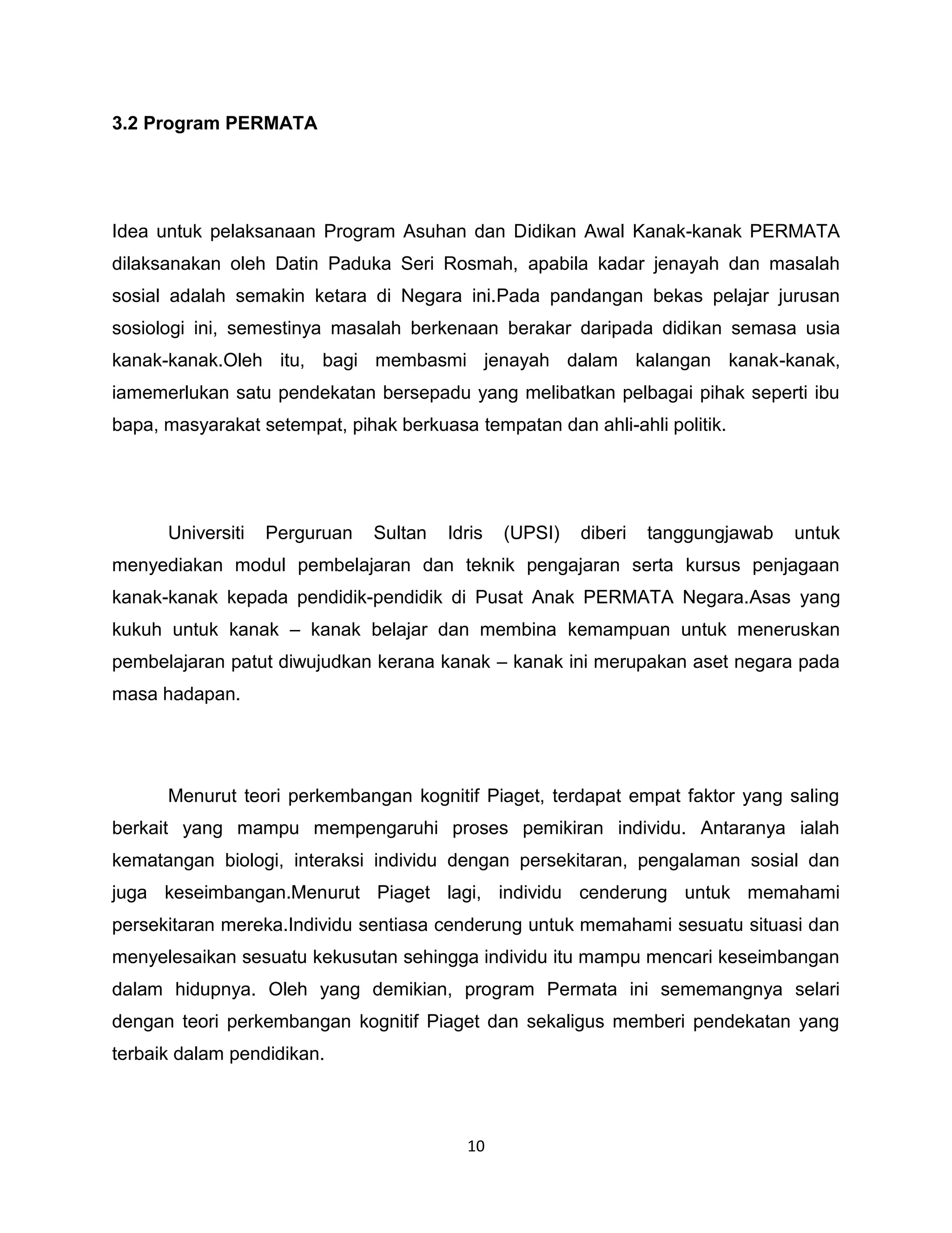 Perkembangan Kanak-Kanak (EDU 3102) | DOCX