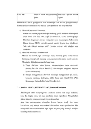 Perkembangan kb wiwit | DOCX