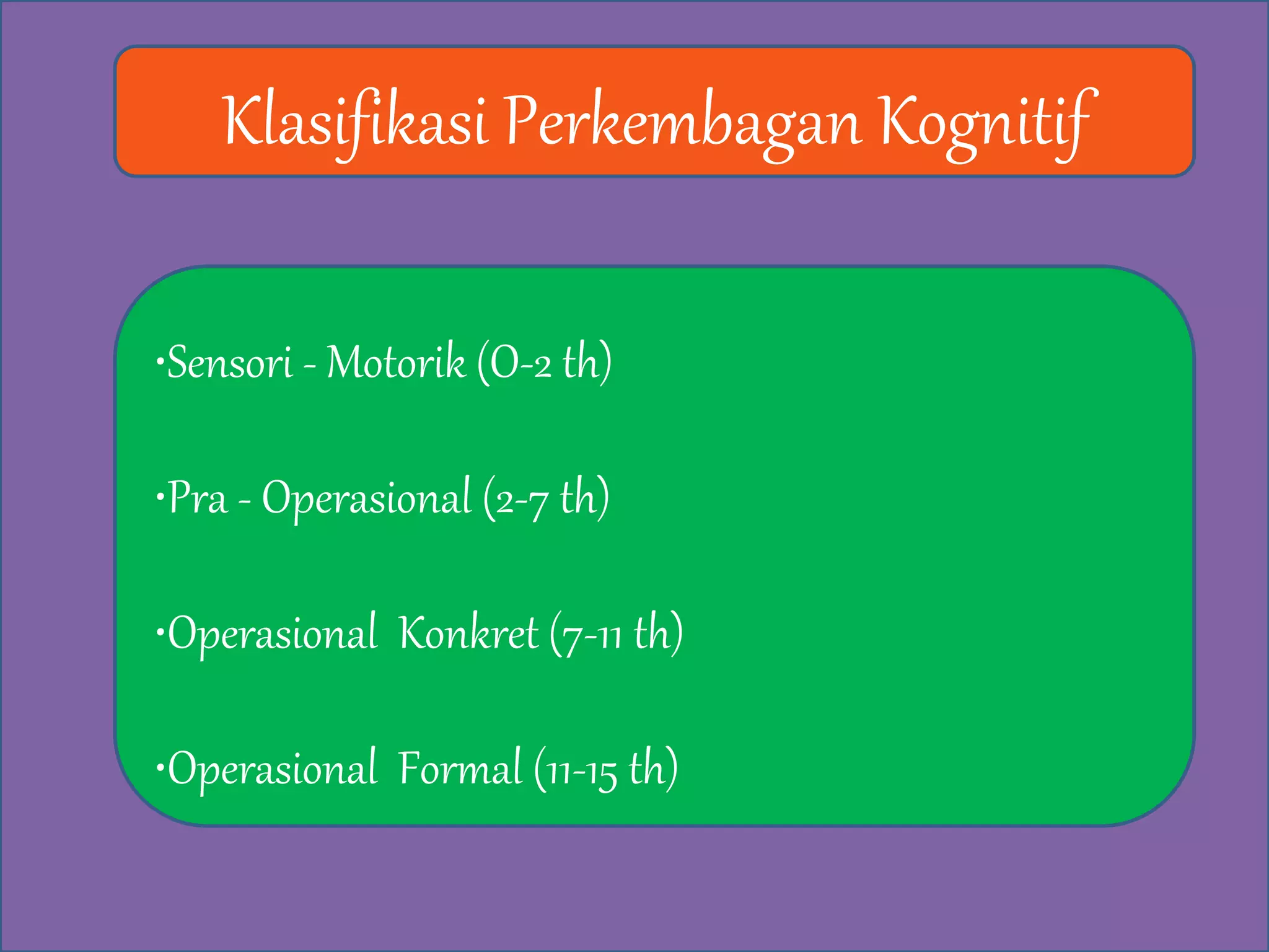 Perkembangan kognitif | PPTX