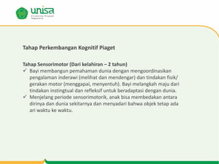 Perkembangan kognitif peserta didik | PPTX