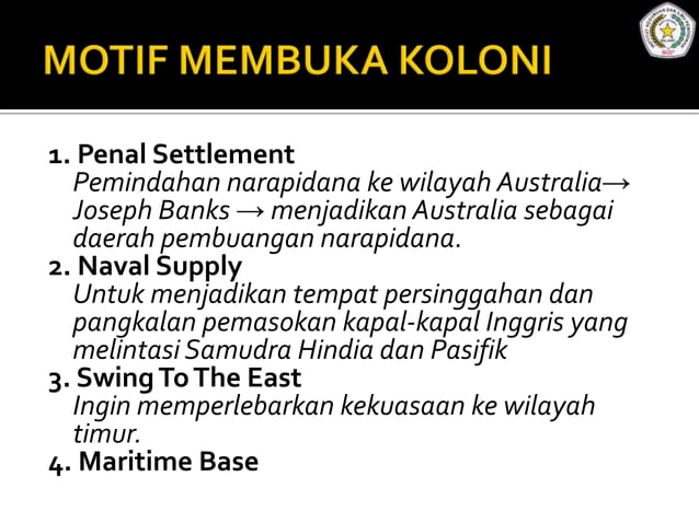 Perkembangan Koloni-koloni di Australia | PPTX