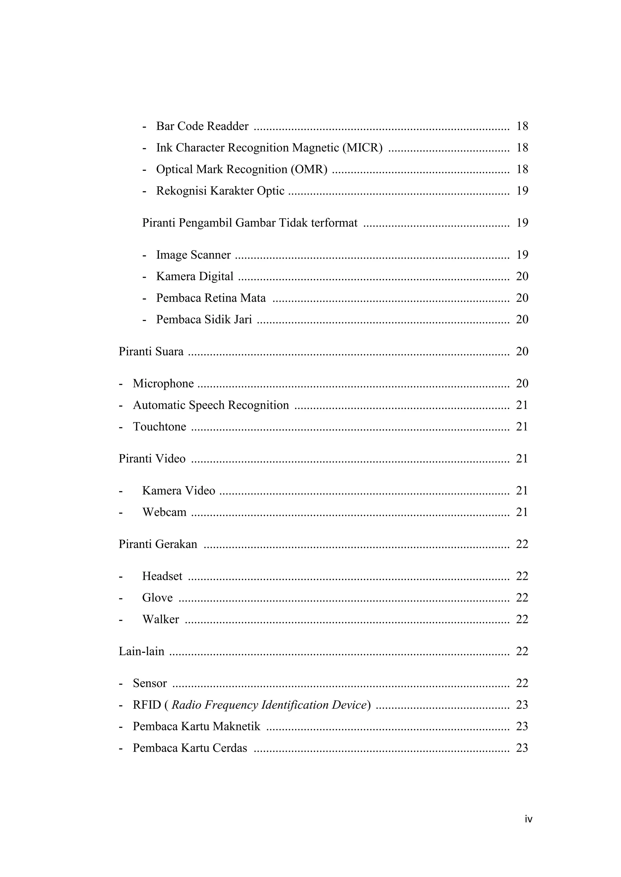 Perkembangan komponen input device | PDF