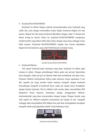 Perkembangan komponen input device | PDF