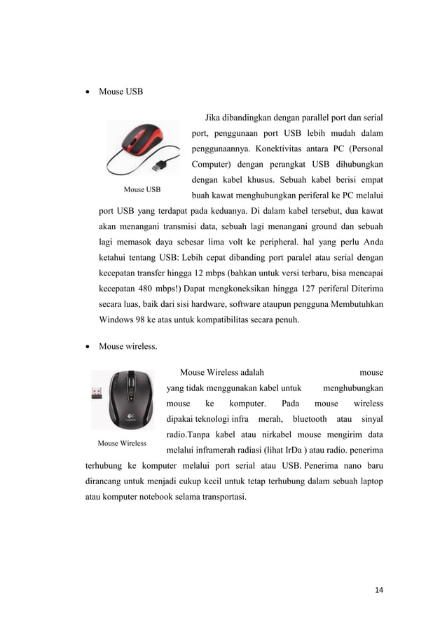 Perkembangan komponen input device | PDF