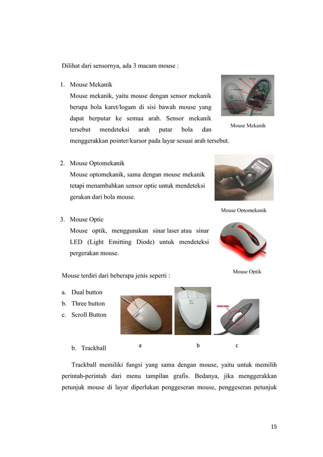 Perkembangan komponen input device | PDF
