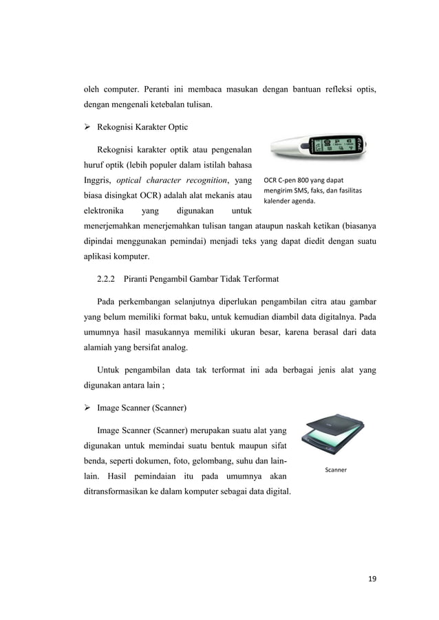 Perkembangan komponen input device | PDF