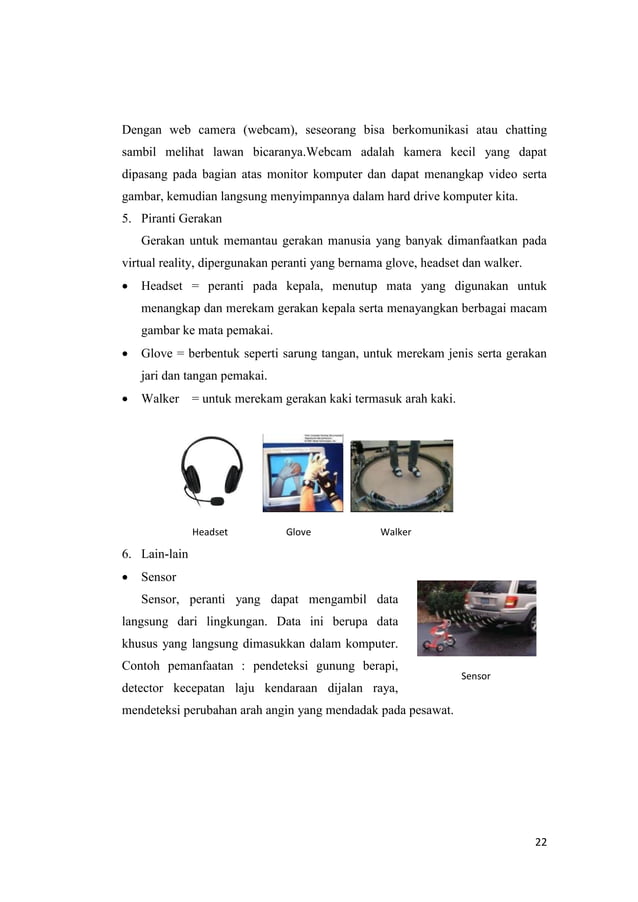 Perkembangan komponen input device | PDF