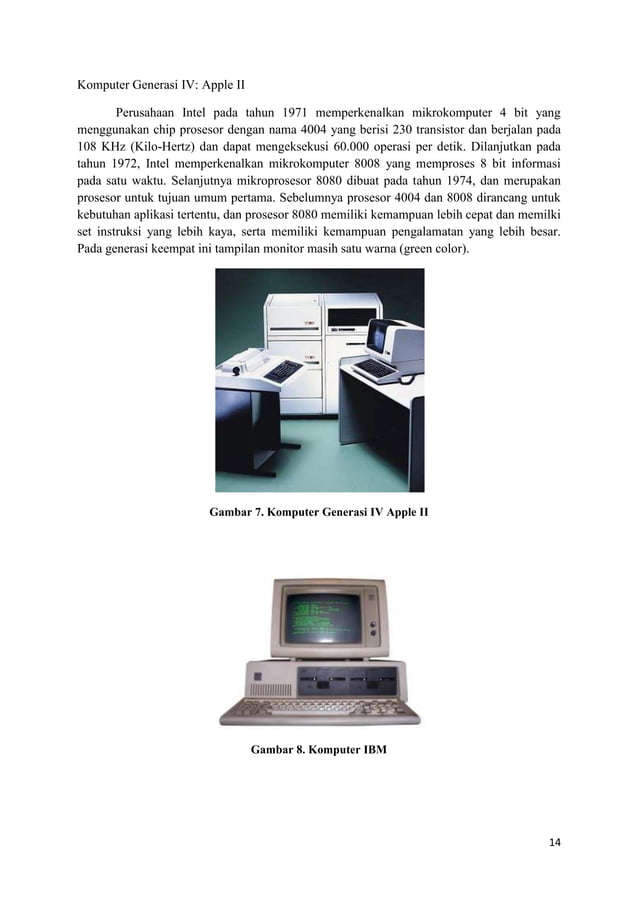 PERKEMBANGAN KOMPUTER DARI GENERASI PERTAMA SAMPAI SEKARANG | DOCX