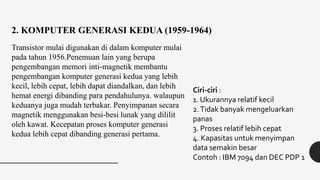 Perakitan Komputer (Perkembangan Teknologi Komputer) | PPTX
