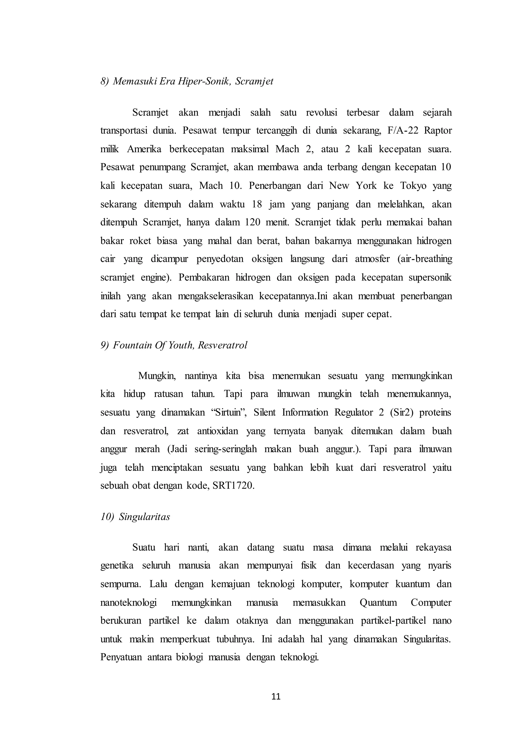 Perkembangan komputer masa depan | DOCX