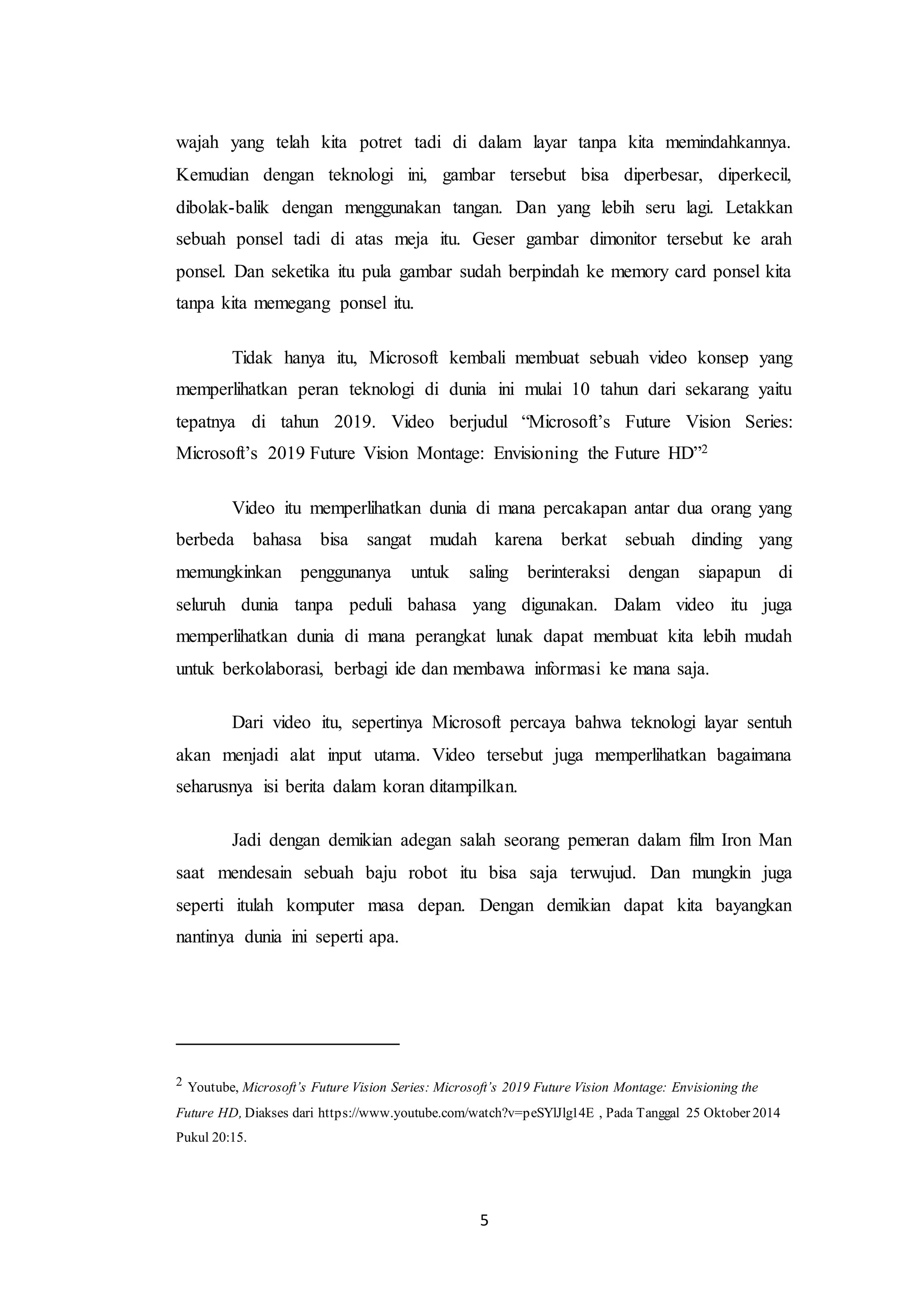 Perkembangan komputer masa depan | DOCX