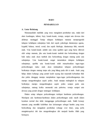 Perkembangan masa prenatal | DOCX