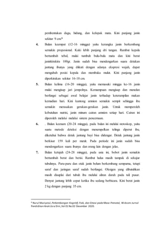 Perkembangan masa prenatal | DOCX