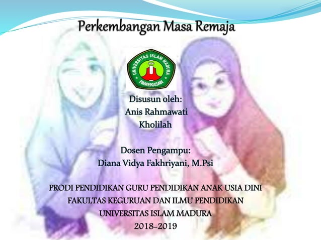 Perkembangan masa remaja | PPTX