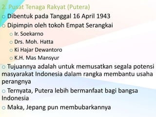 Perkembangan masyarakat indonesia pada masa pemerintahan pendudukan ...