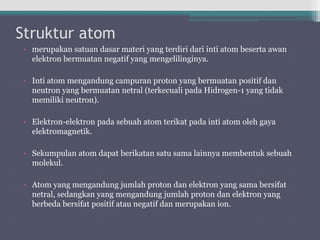 Perkembangan model atom | PPTX