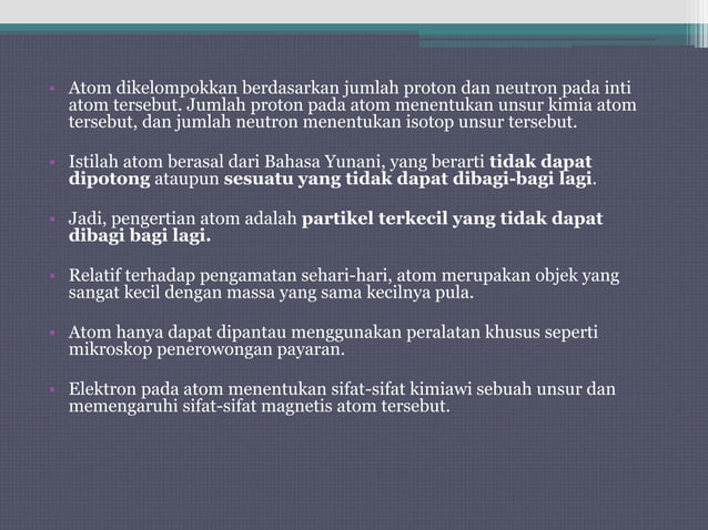 Perkembangan model atom | PPTX