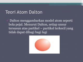 Perkembangan model atom | PPTX