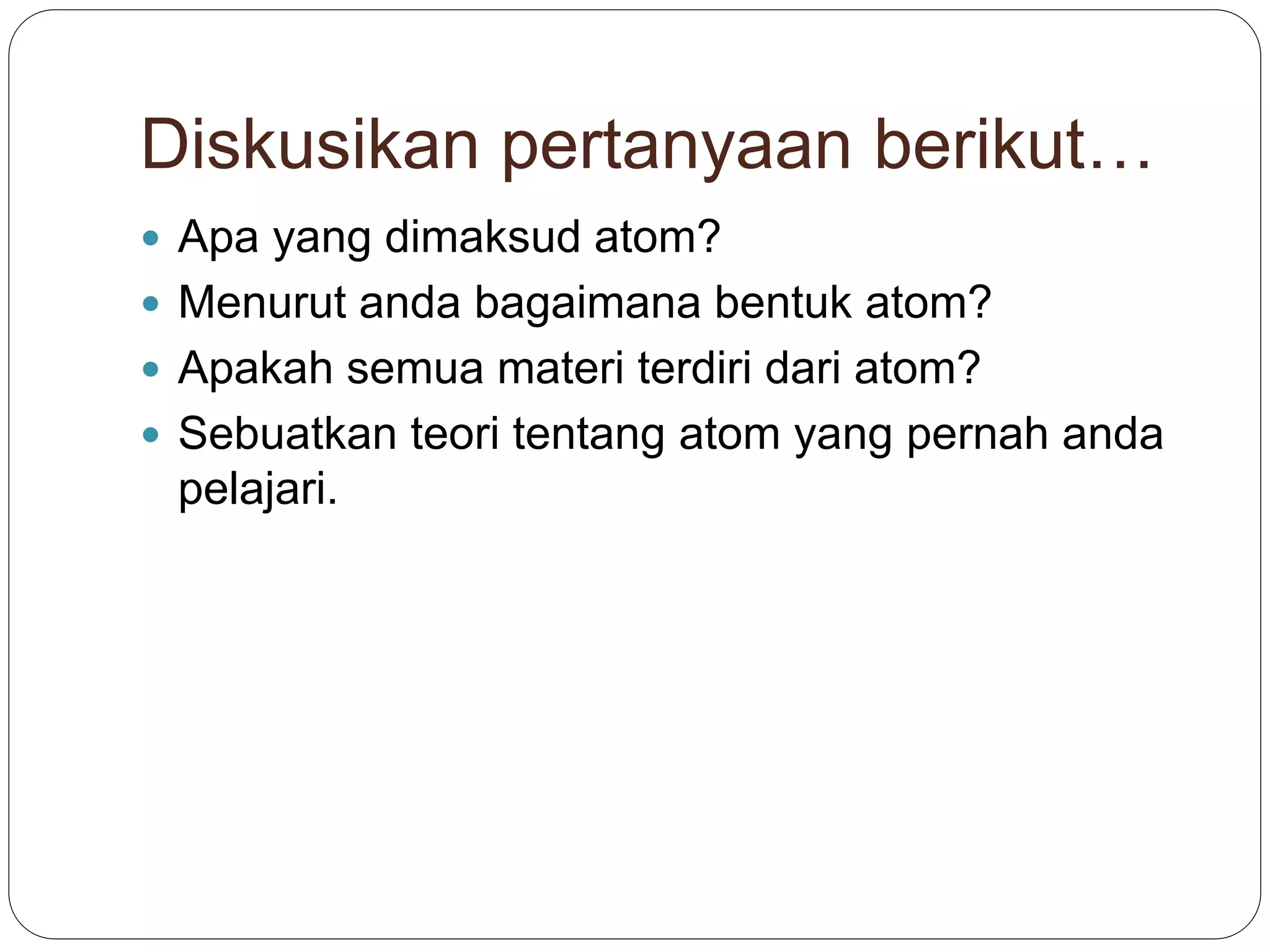 Perkembangan model atom | PPTX