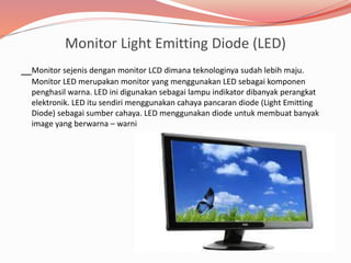 Perkembangan monitor & mainboard | PPTX