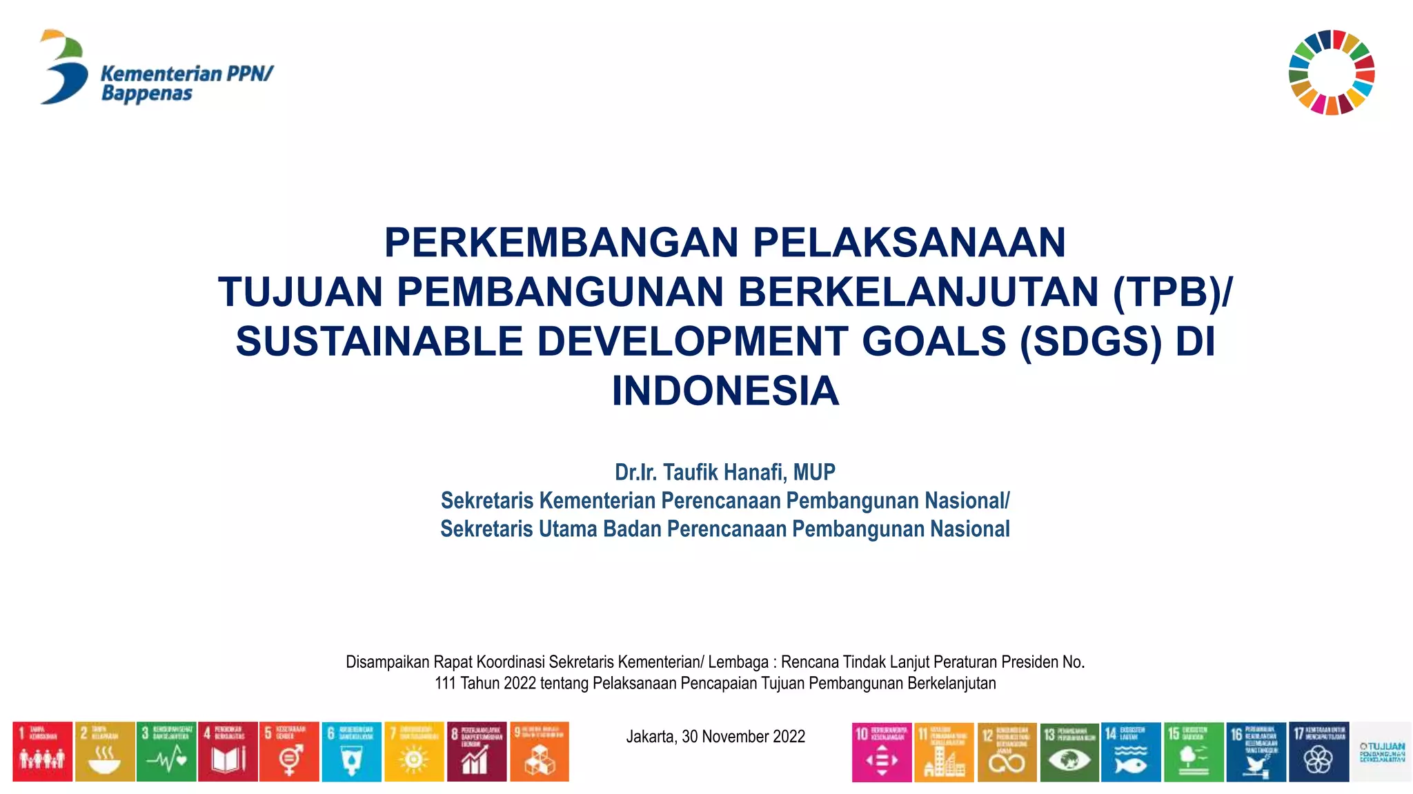 Perkembangan Pelaksanaan SDGs di Indonesia.pptx