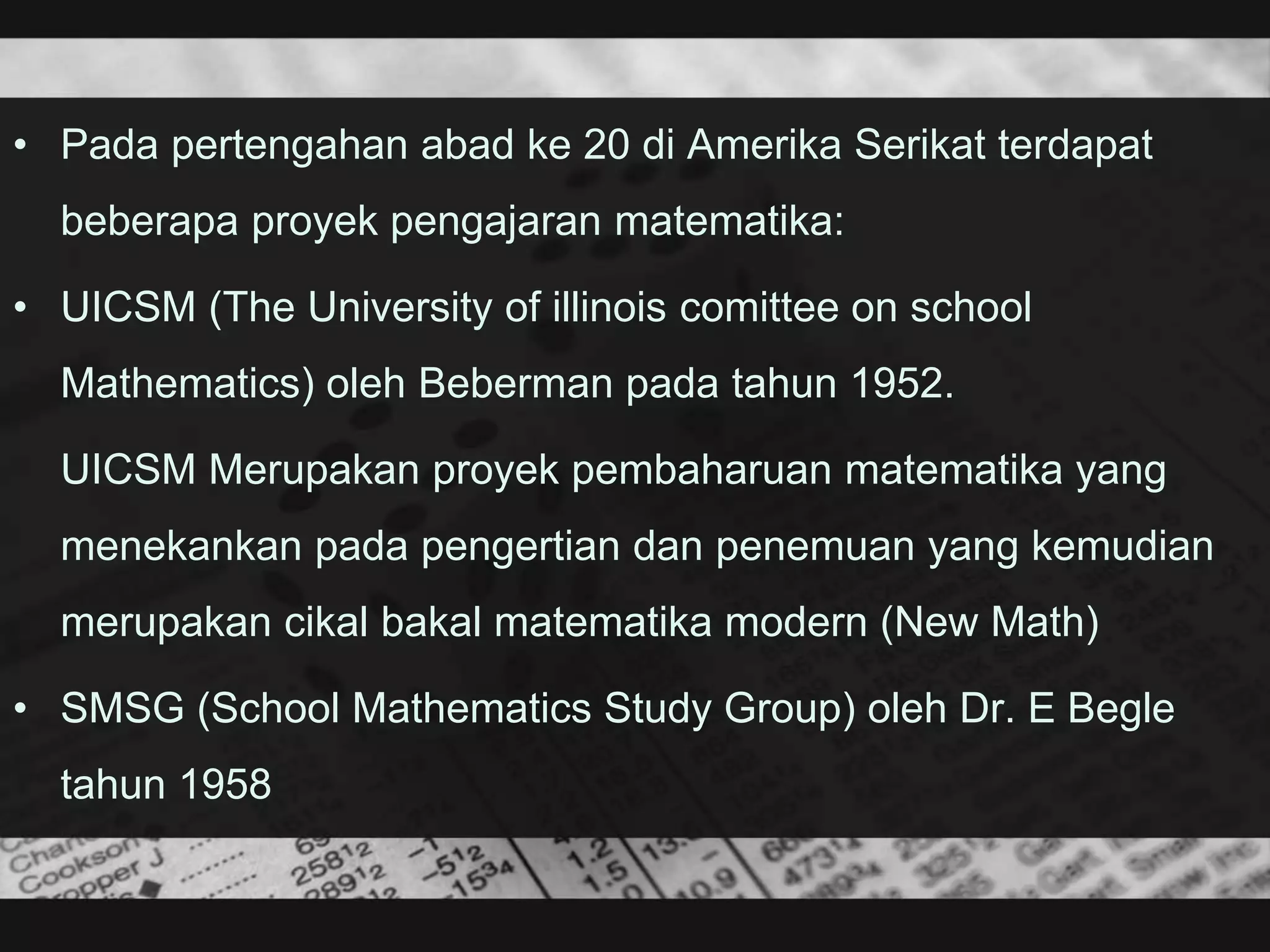 Perkembangan Pembelajaran Matematika.ppt