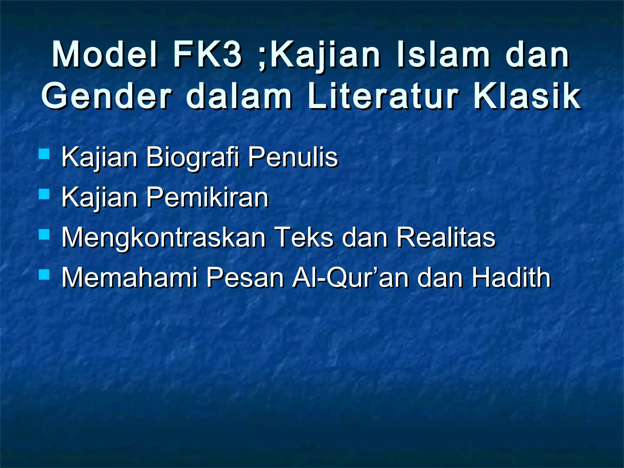 Perkembangan pemikiran islam kontemporer[1] | PPT